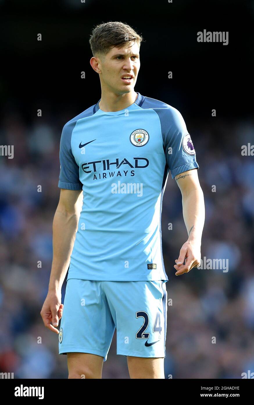 John Stones of Manchester City during the English Premier League match ...