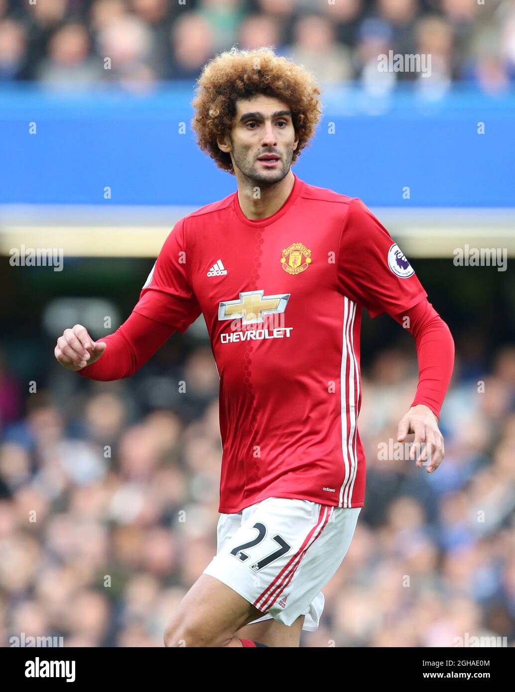 Manchester United's Marouane Fellaini in action during the Premier ...