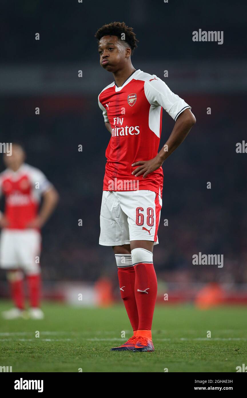 Arsenal's Chris Willock in action during the EFL Cup match at the ...