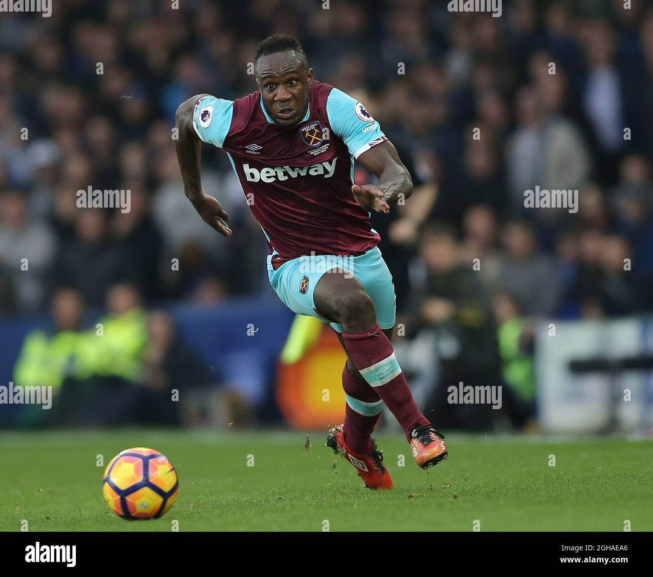 Michail Antonio of West Ham United during the Premier League match at ...
