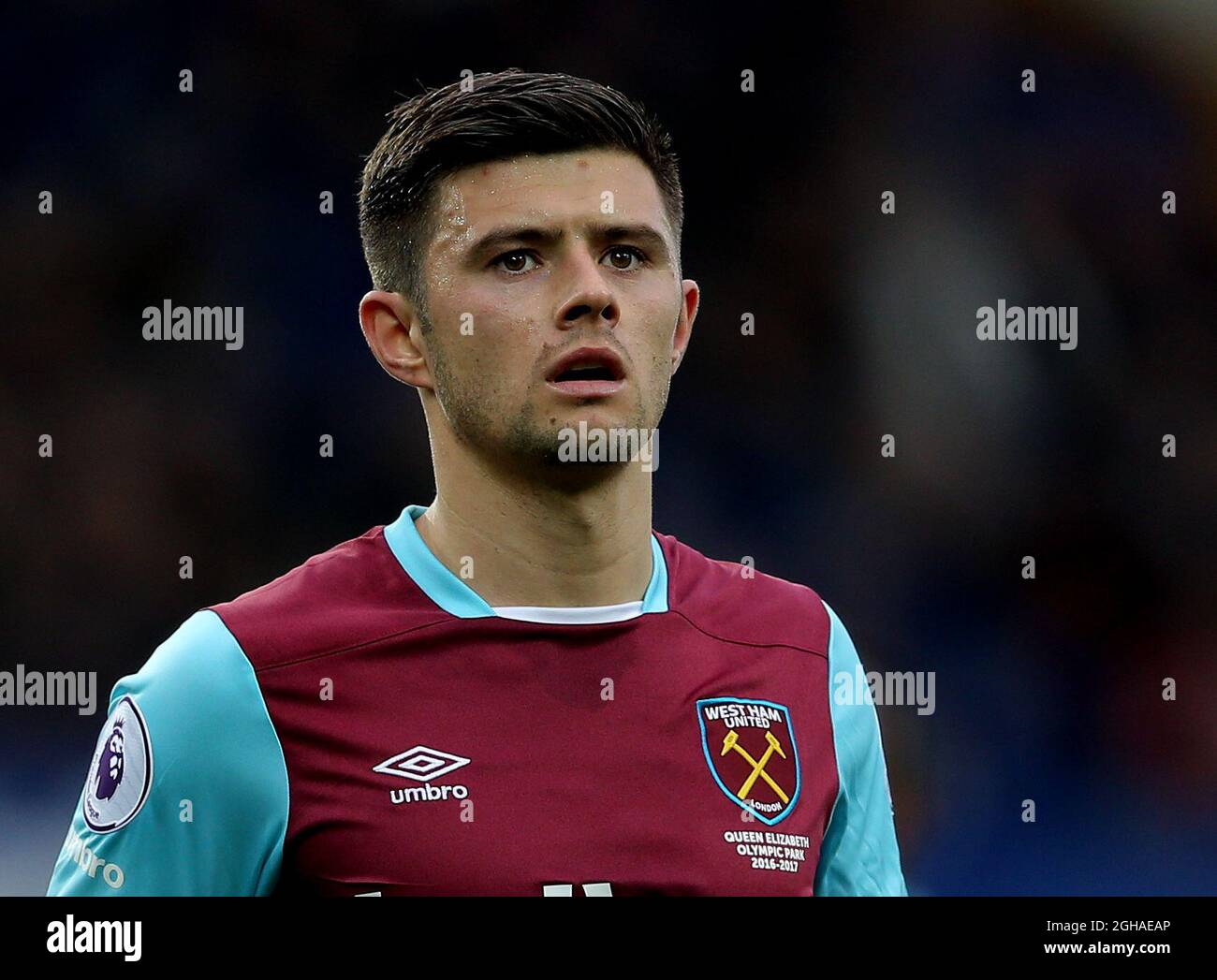 Aaron Cresswell of West Ham United during the Premier League match at ...