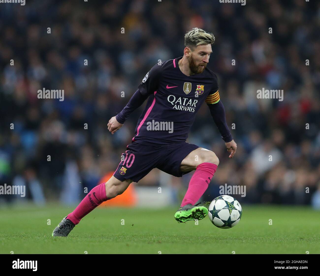 Lionel Messi of Barcelona during the Champions League Group C match at ...