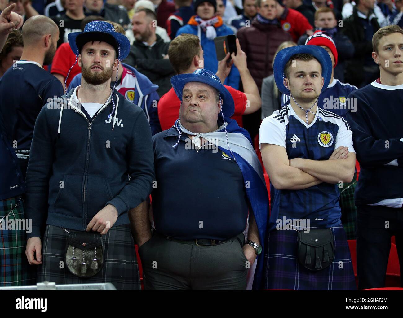 Scotland fans during the fifa world cup qualifying hi-res stock ...