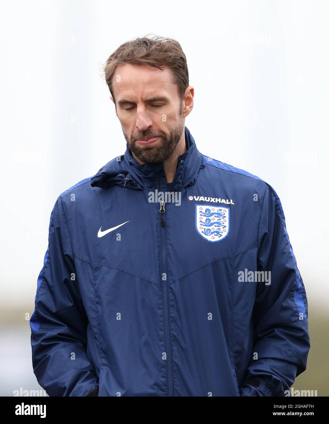 Englands gareth southgate during training hi-res stock photography and ...