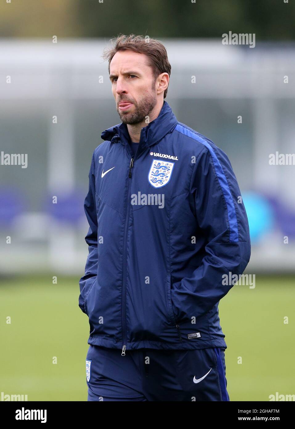 England's Gareth Southgate looks on during at Tottenham Hotspur ...