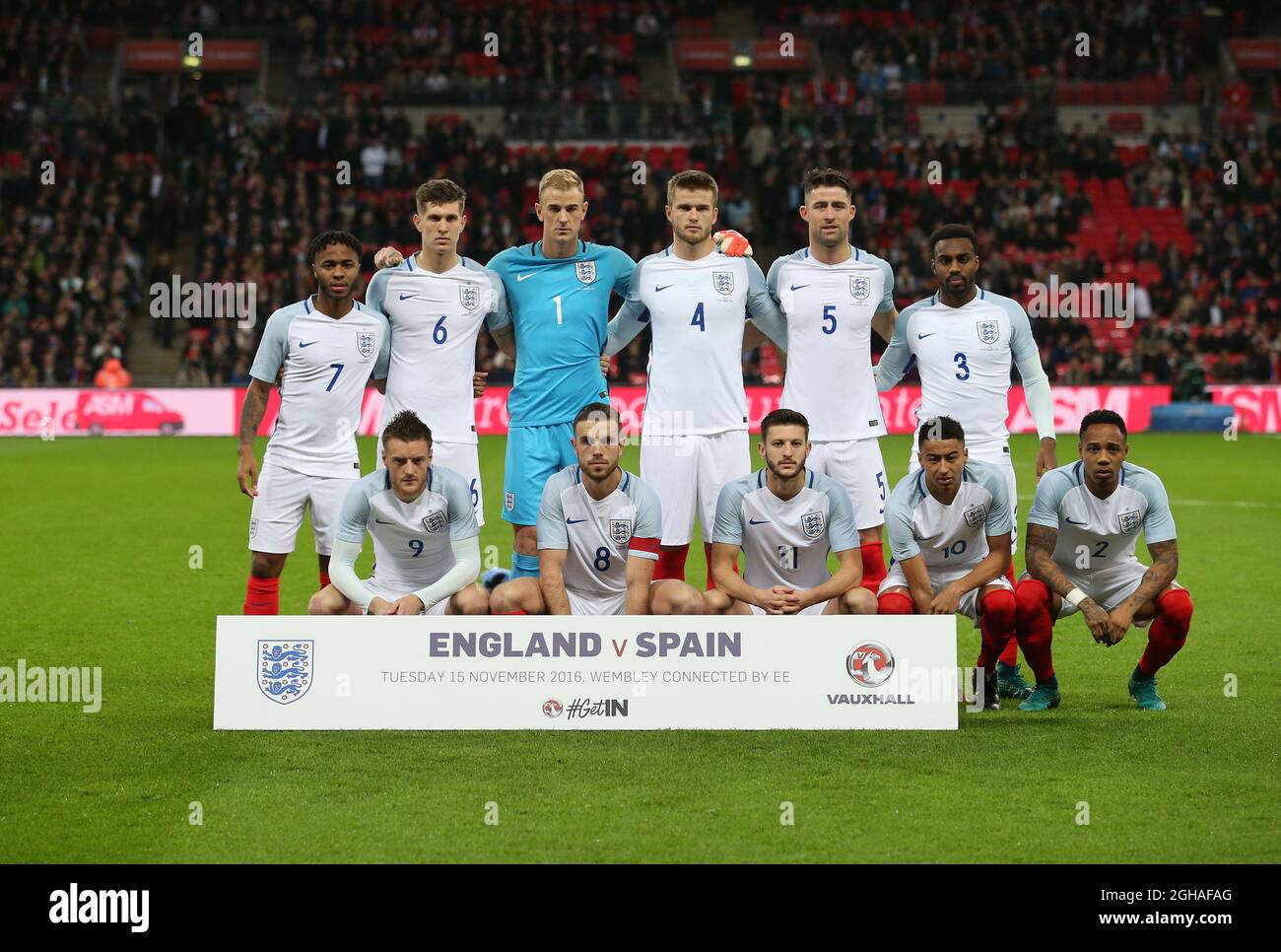 England's team group during the friendly match at Wembley Stadium ...