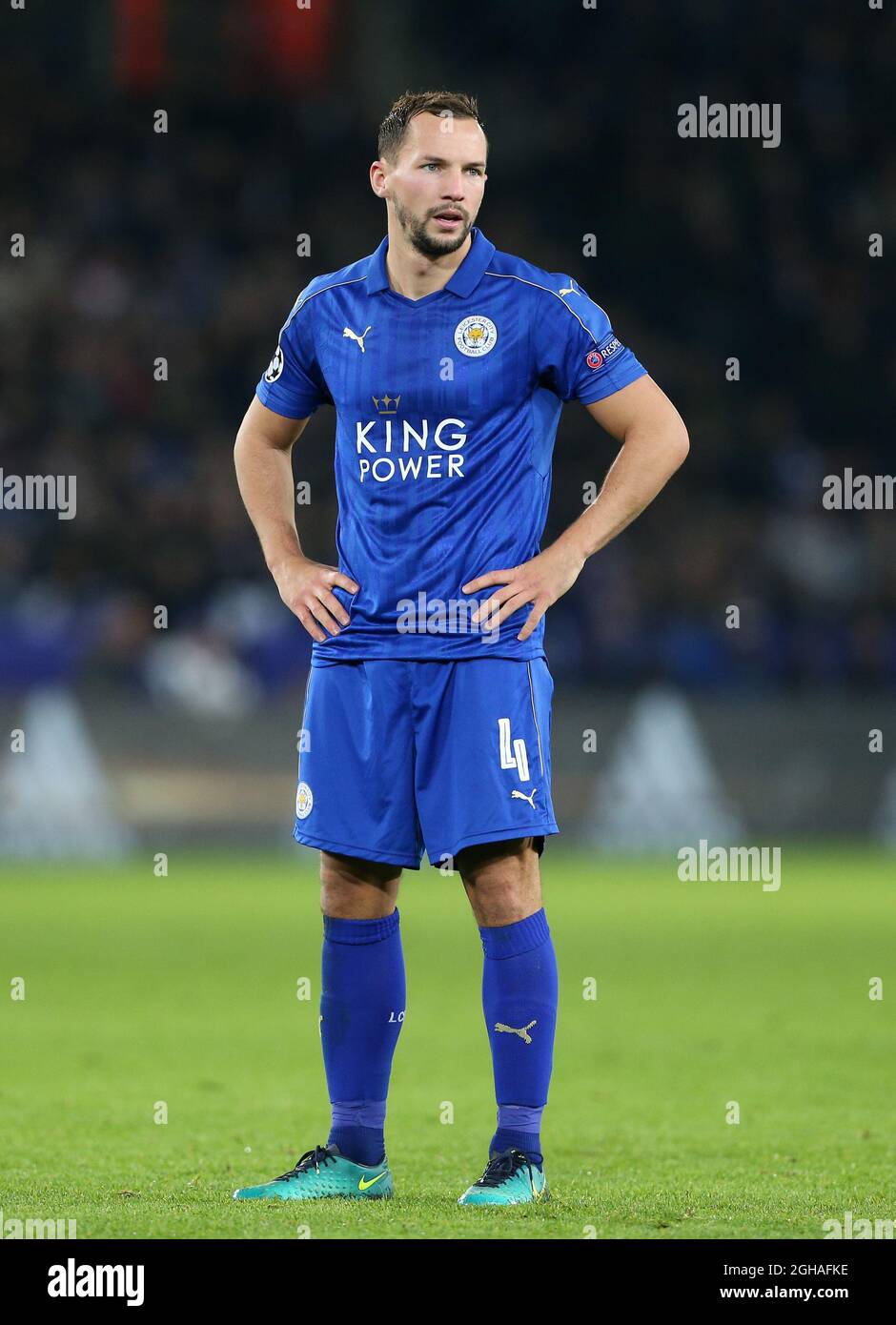 Leicester's Danny Drinkwater in action during the Champions League ...