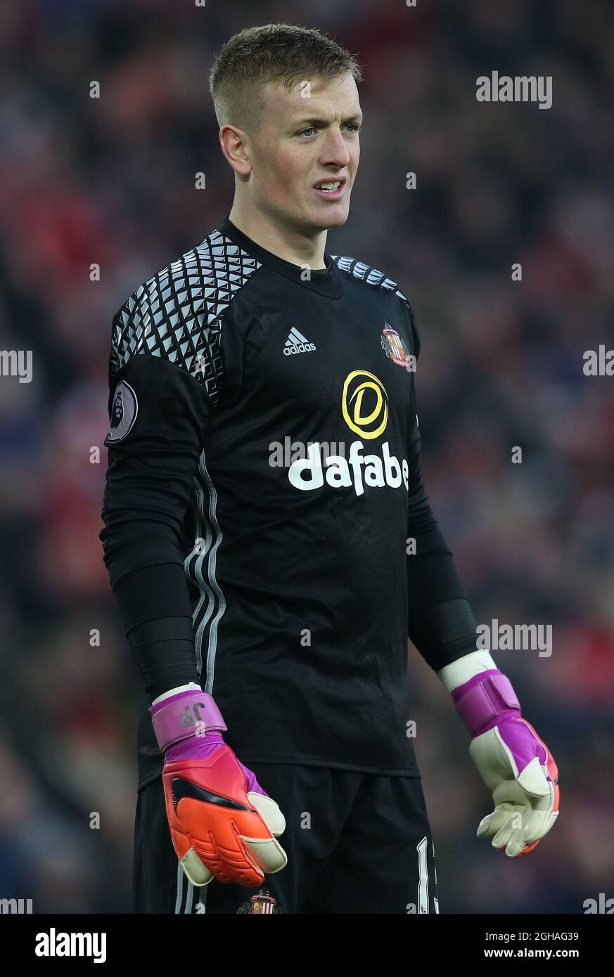 Jordan Pickford of Sunderland during the Premier League match at the ...