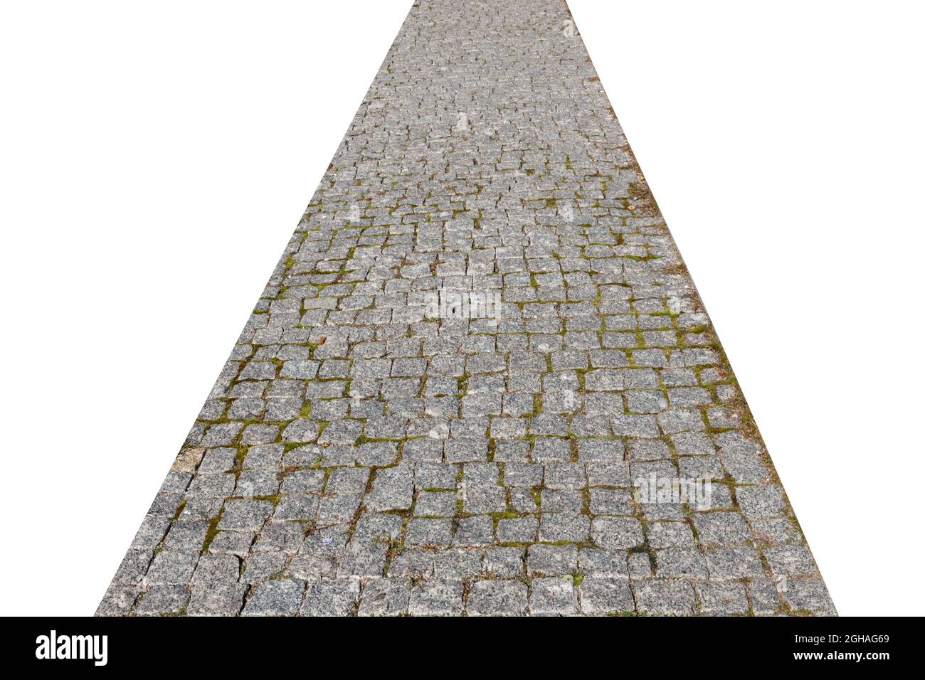 stone pavement road isolated on white background. High quality photo ...