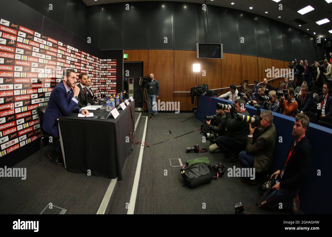 England's Gareth Southgate looks on during his press conference at ...