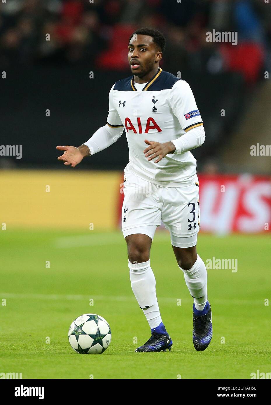 Tottenham's Danny Rose in action during the Champions League group ...