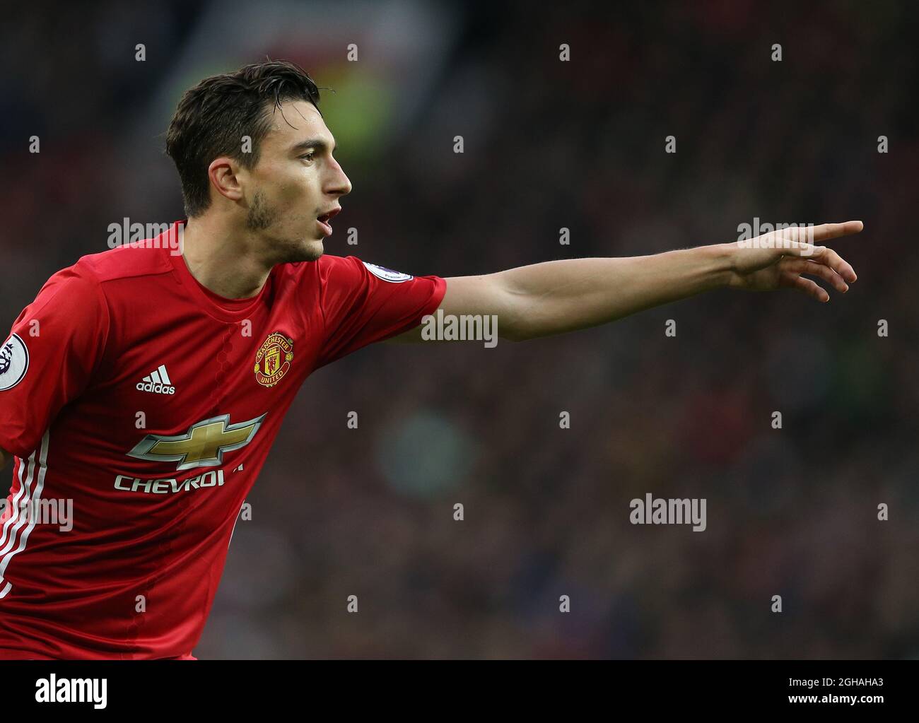 Matteo Darmian of Manchester United during the English Premier League ...