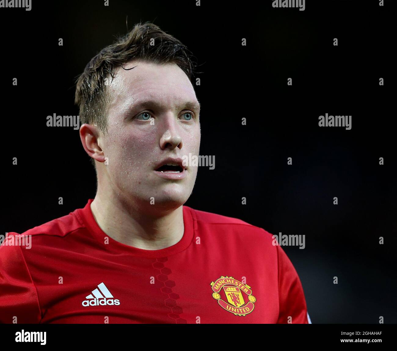 Phil Jones of Manchester United during the English Premier League match ...