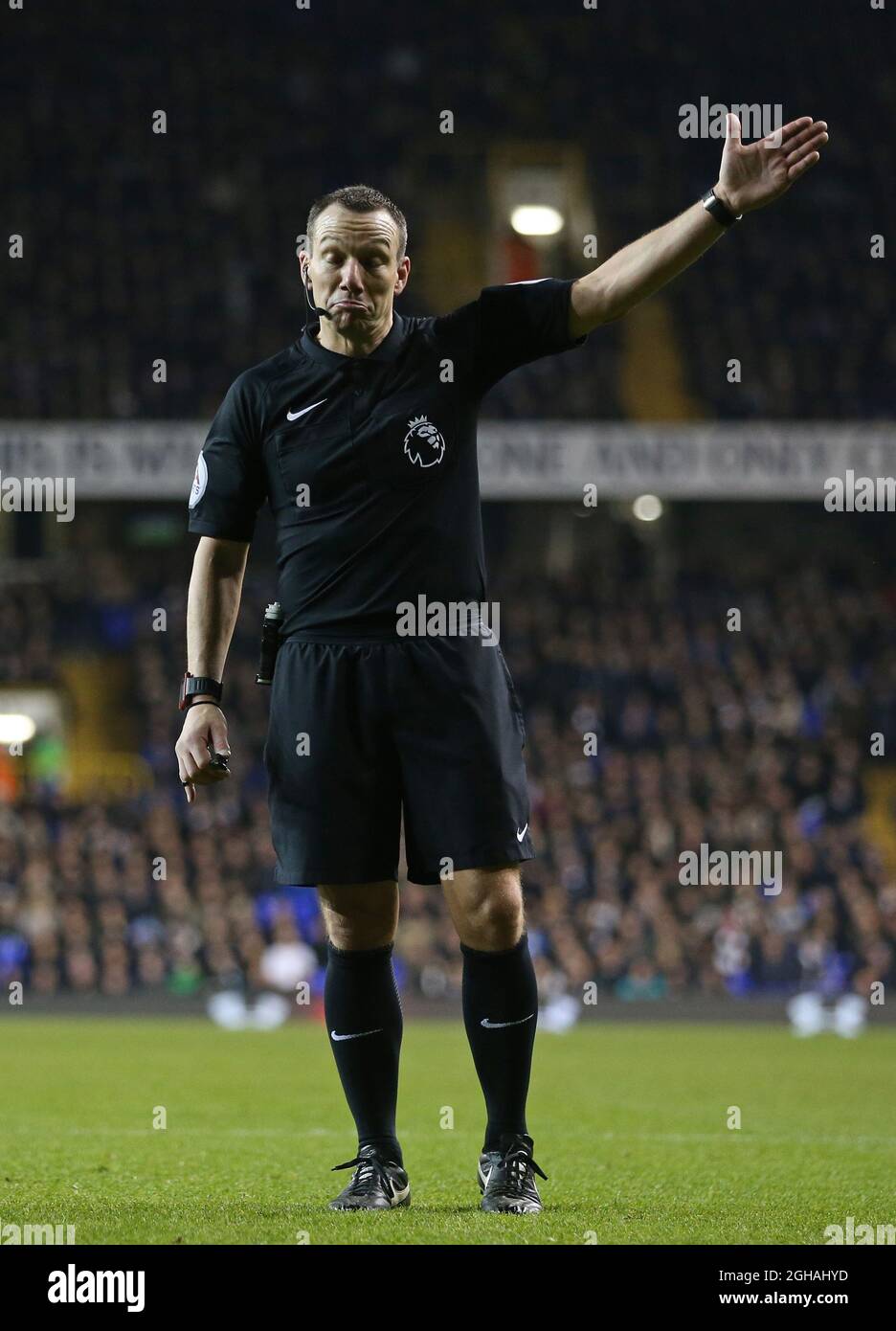 Referee Kevin Friend in action during the Premier League match at White ...