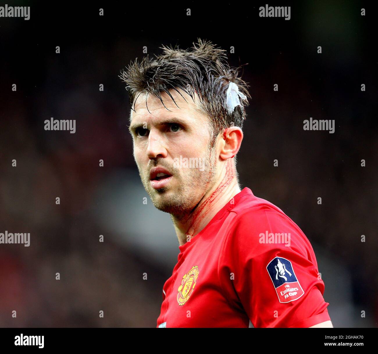 Michael Carrick of Manchester United during the FA Cup third round ...