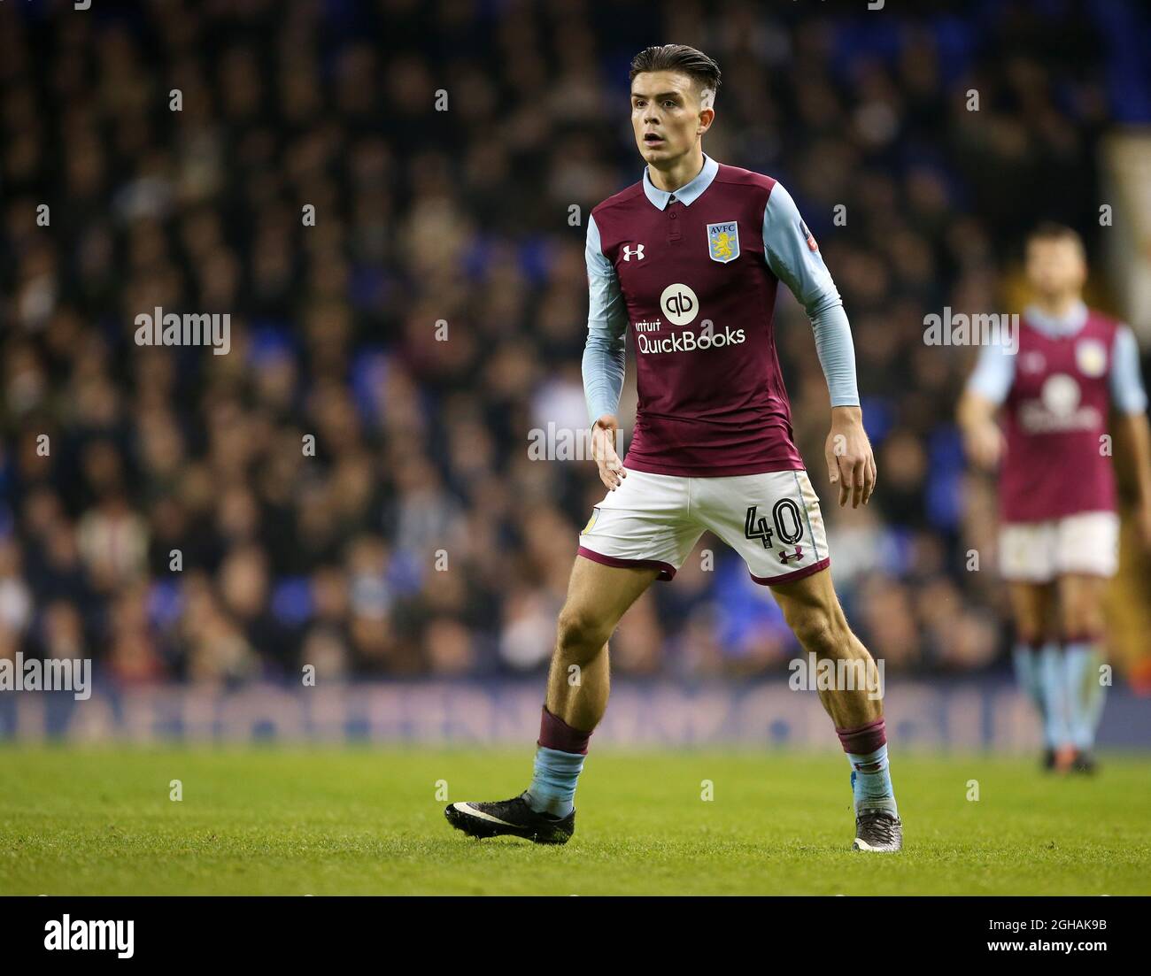 Aston Villa's Jack Grealish in action during the FA Cup match at White ...