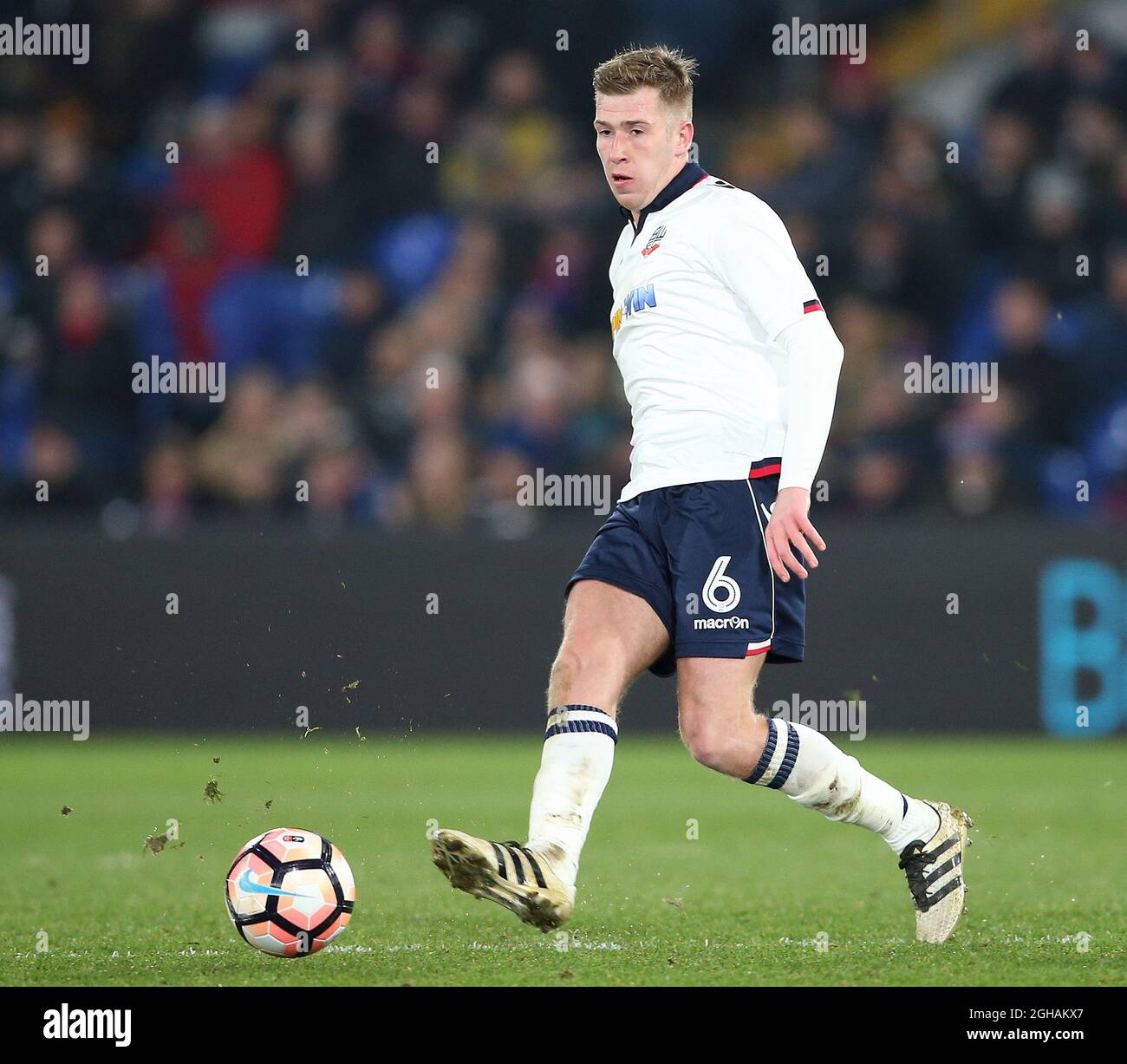 Josh Vela of Bolton Wanderers during the FA Cup 3rd Round replay match ...