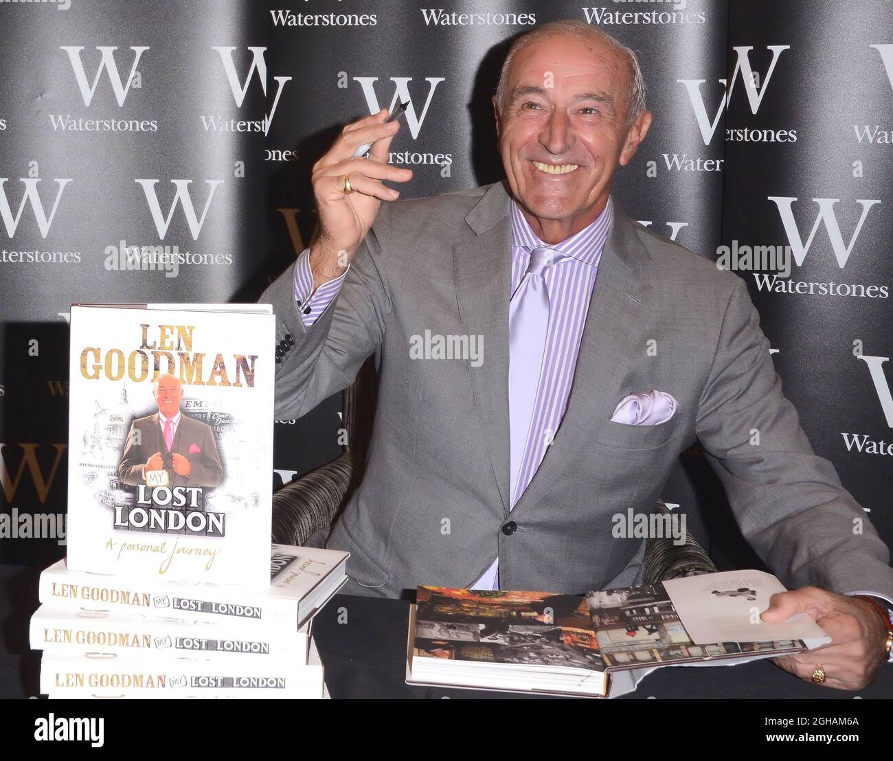 London, UK. Strictly Come Dancing judge, Len Goodman signs copies of ...