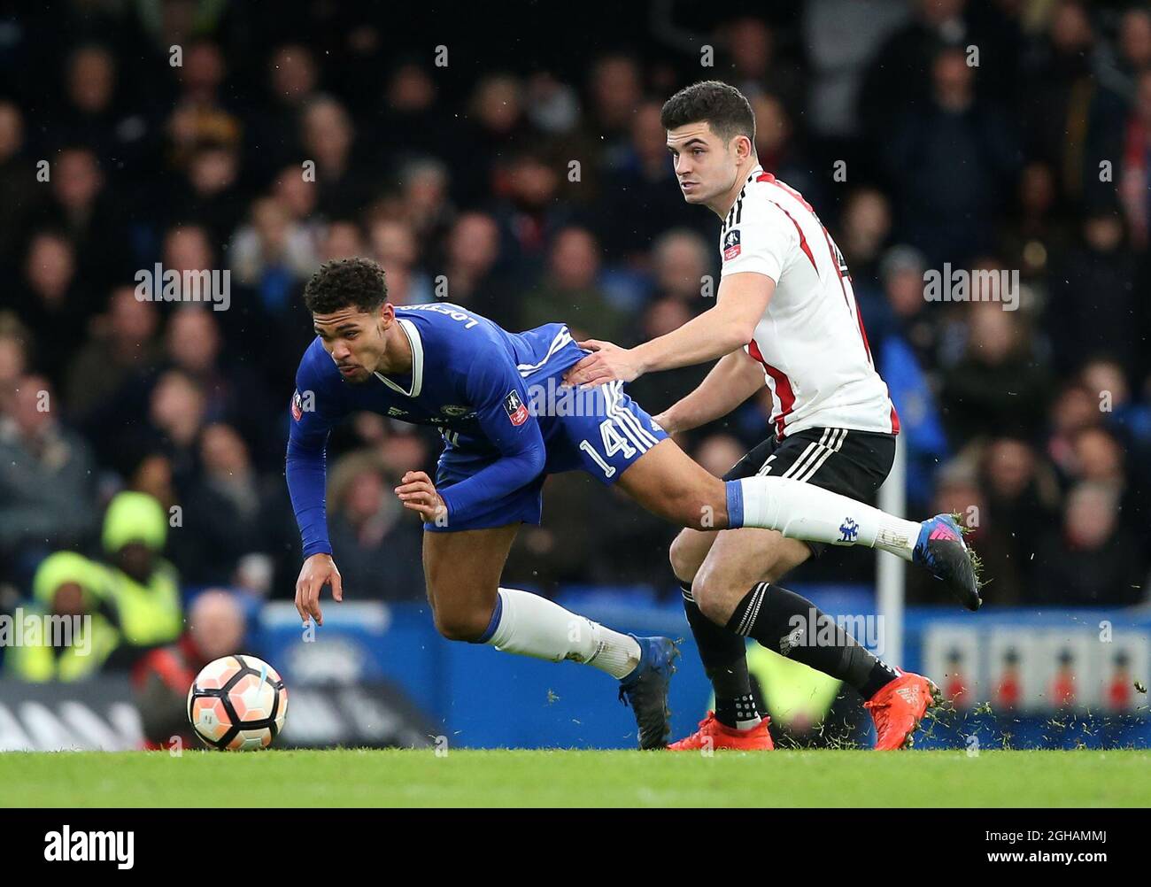 Chelsea's Ruben Loftus-Cheek tussles with Brentford's Maxime Colin ...