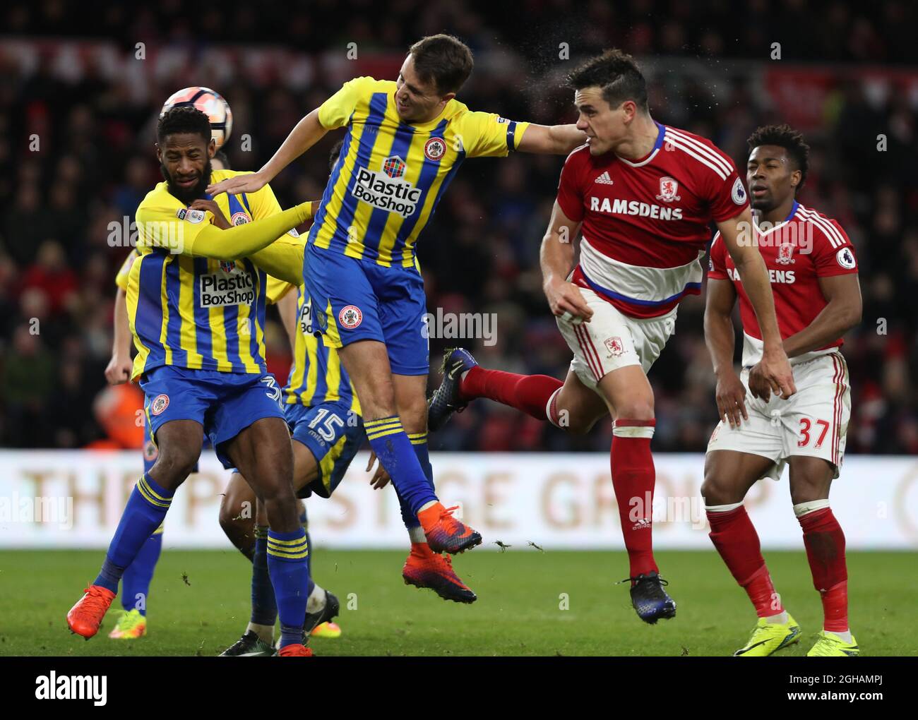 Ball heading towards goal hi-res stock photography and images - Alamy