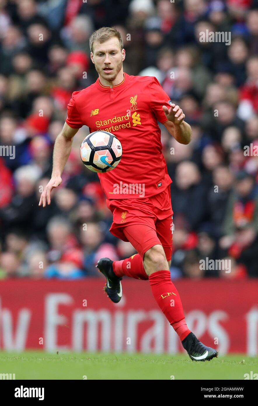 Ragnar Klavan of Liverpool in action during the English FA Cup fourth ...