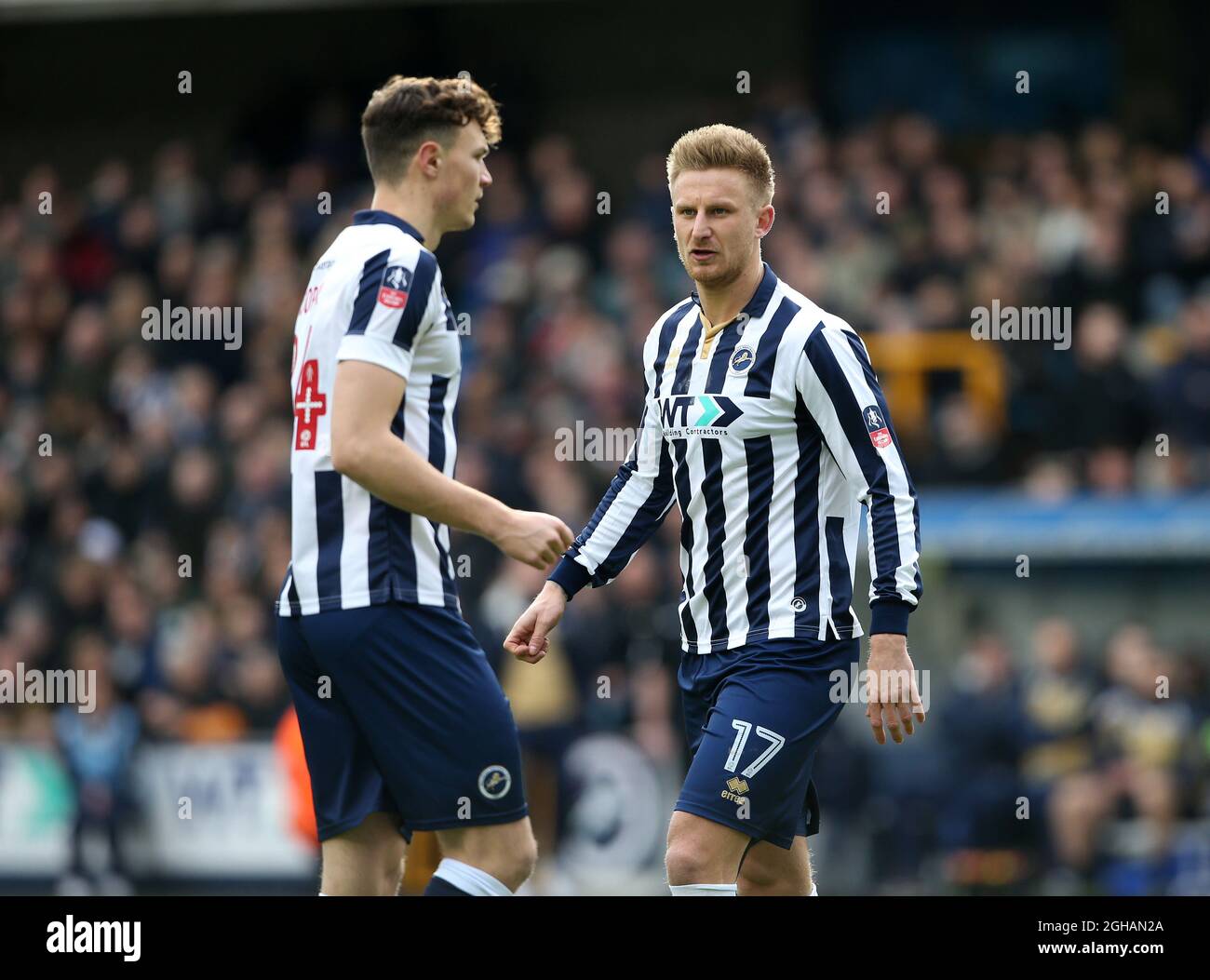 Millwall's Byron Webster in action during the FA Cup match at The New ...