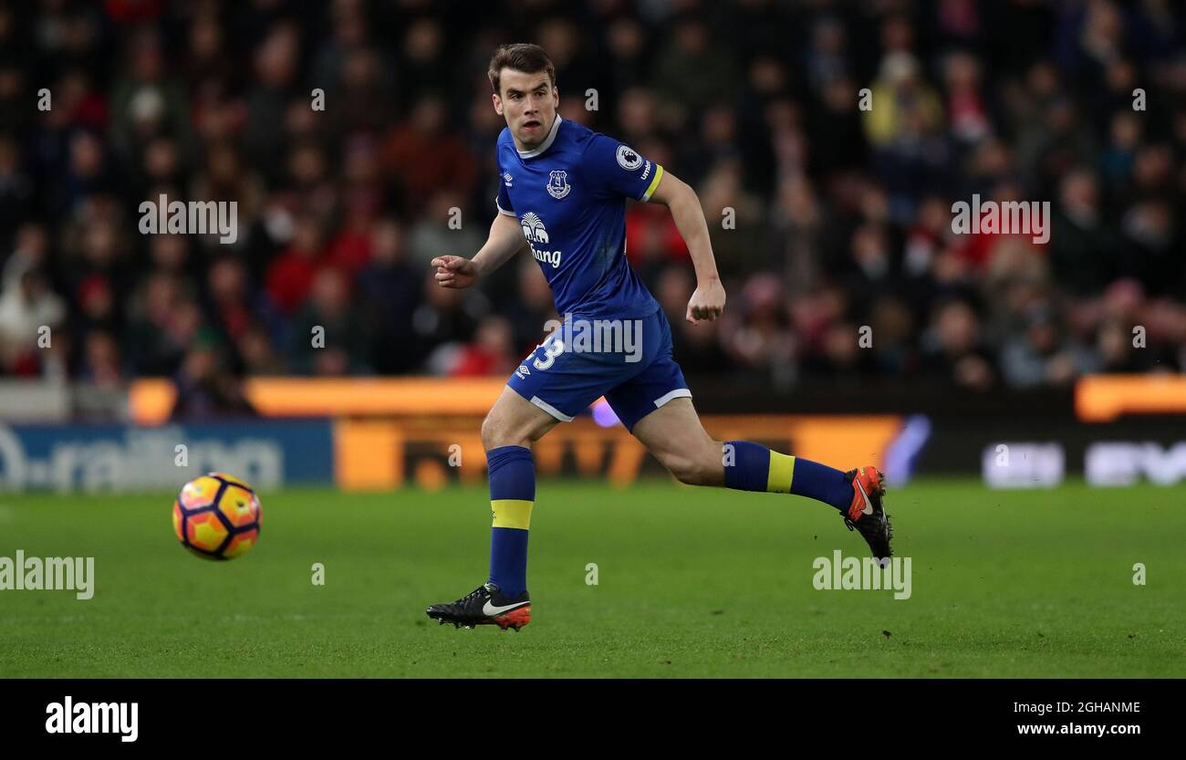 Seamus Coleman of Everton during the English Premier League match at ...