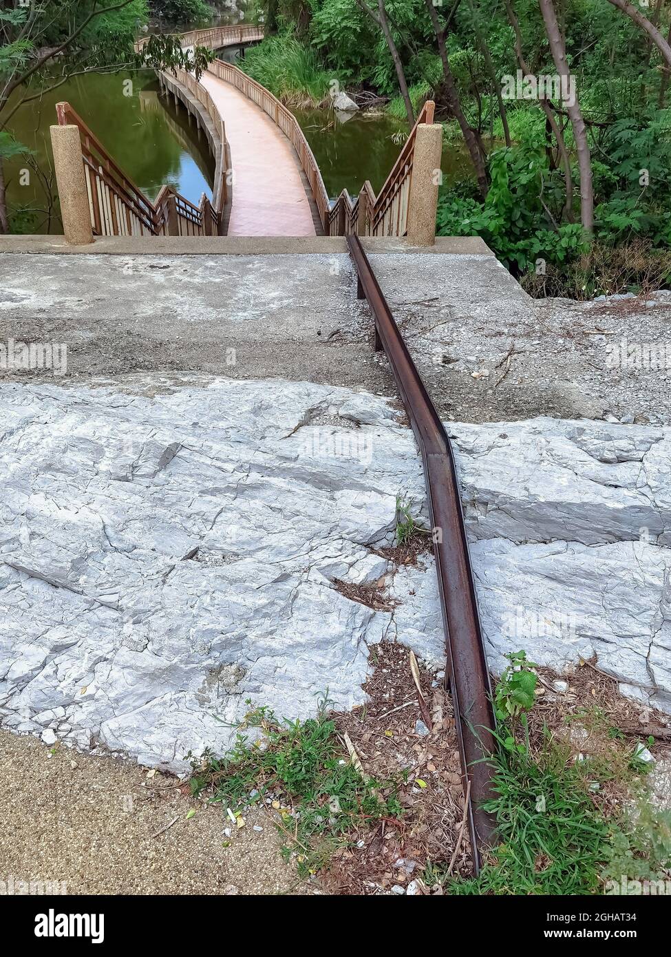 Stair-safe bike ramp along stairs. Comfortable and safe lanes for ...