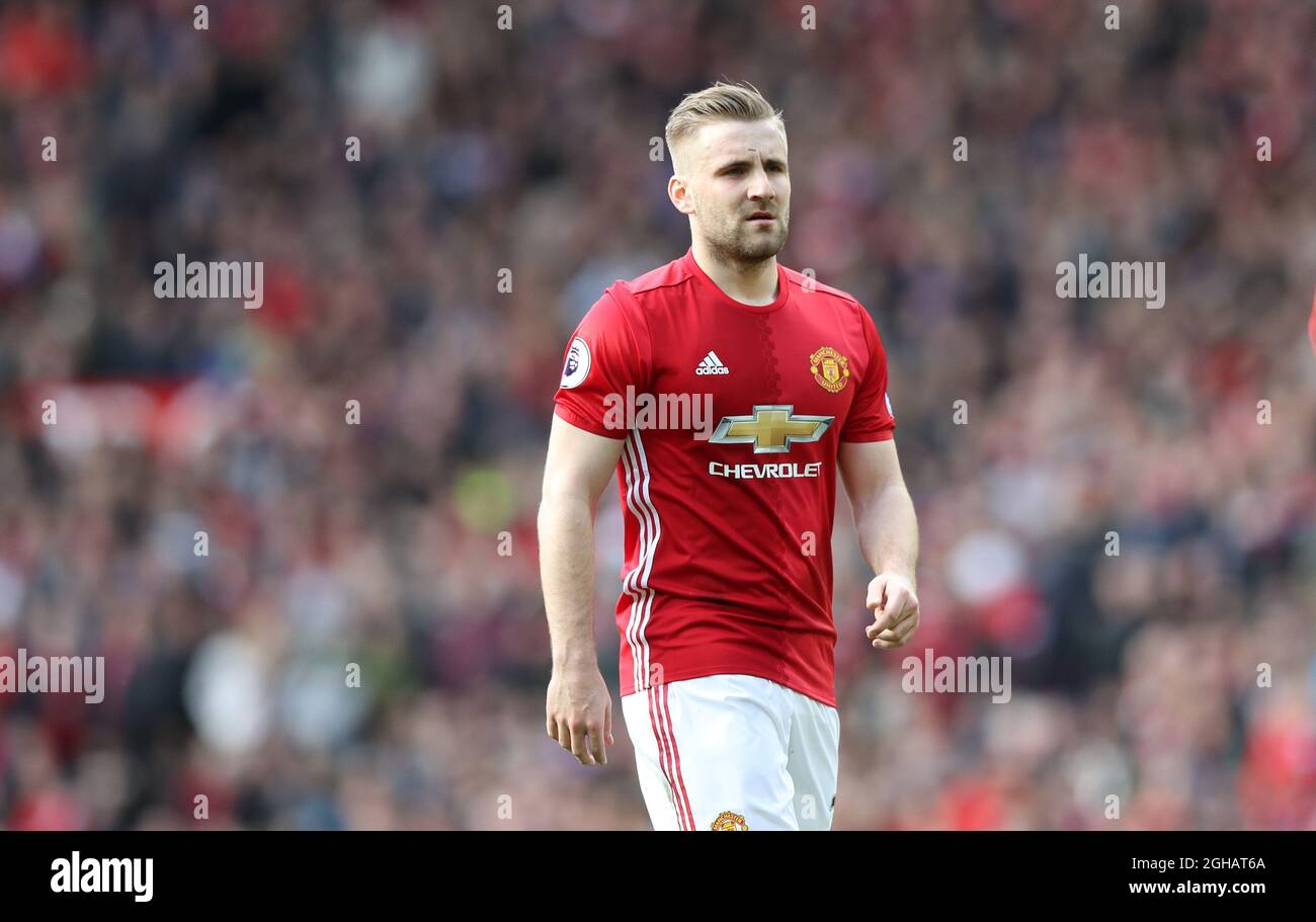 Luke Shaw of Manchester United during the English Premier League match ...