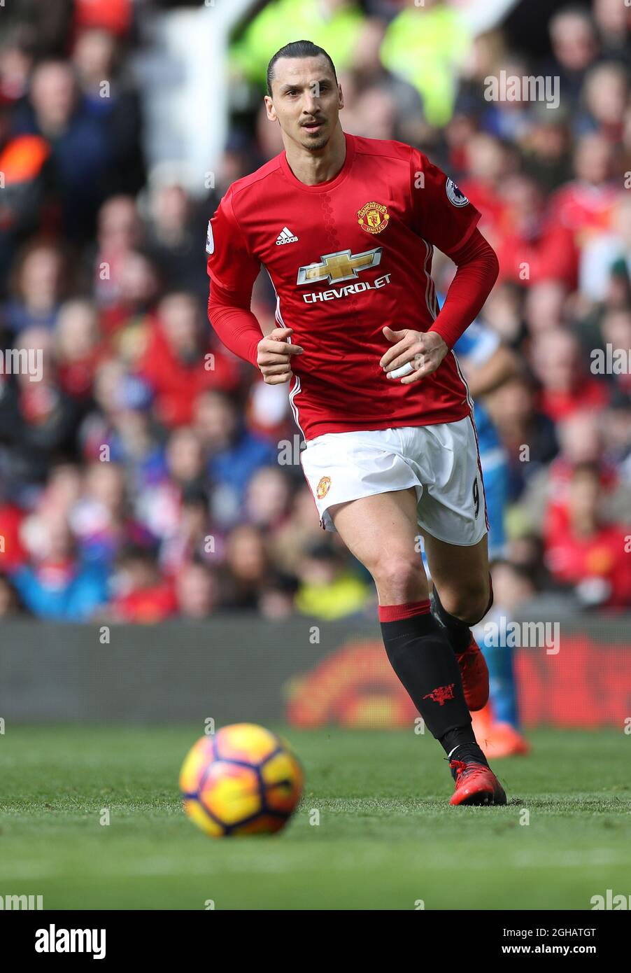 Zlatan Ibrahimovic of Manchester United during the English Premier ...