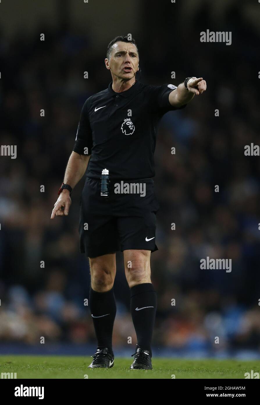 Referee Neil Swarbrick during the English Premier League match at ...