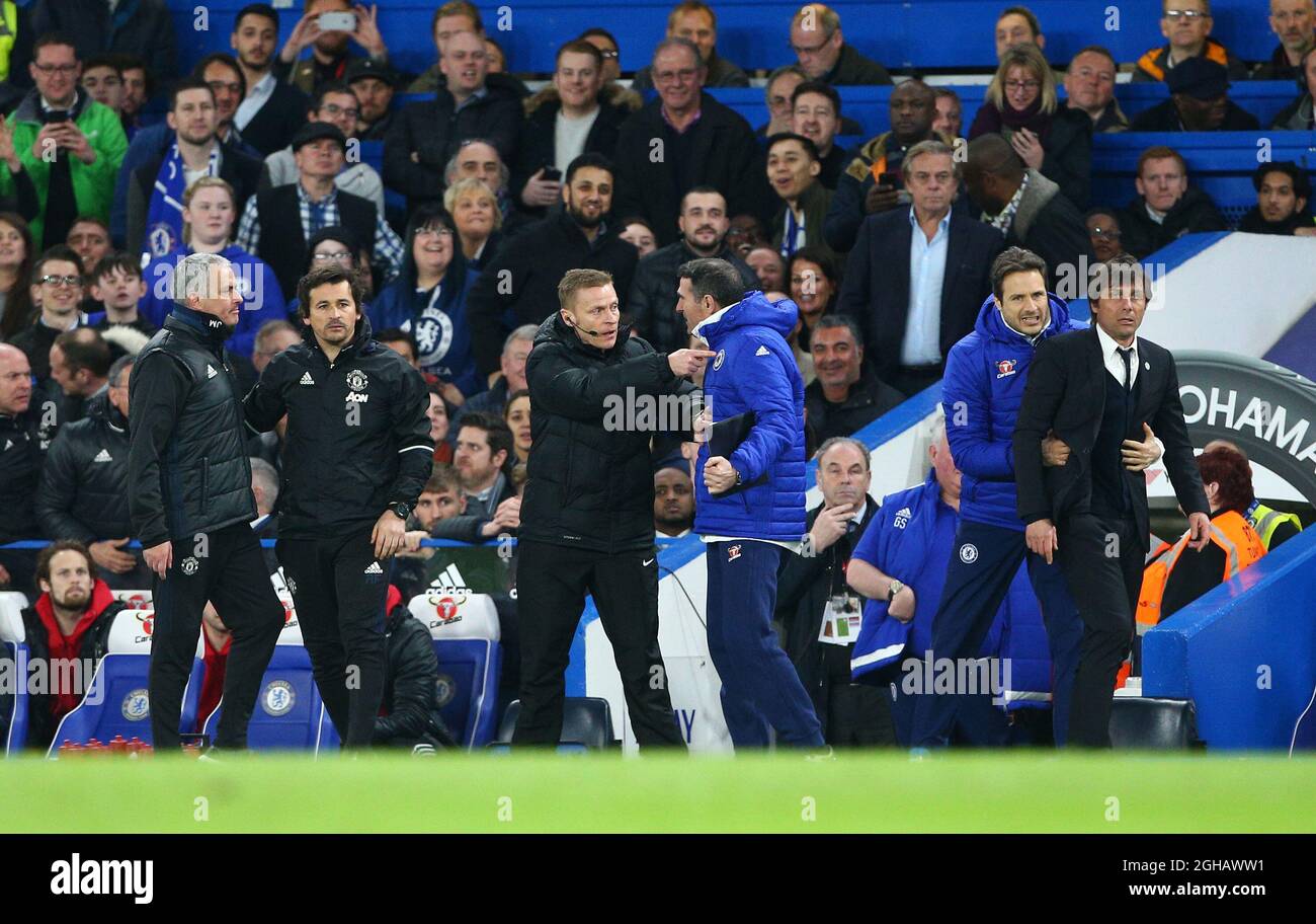 Chelsea's Antonio Conte and Manchester United's Jose Mourinho square up ...
