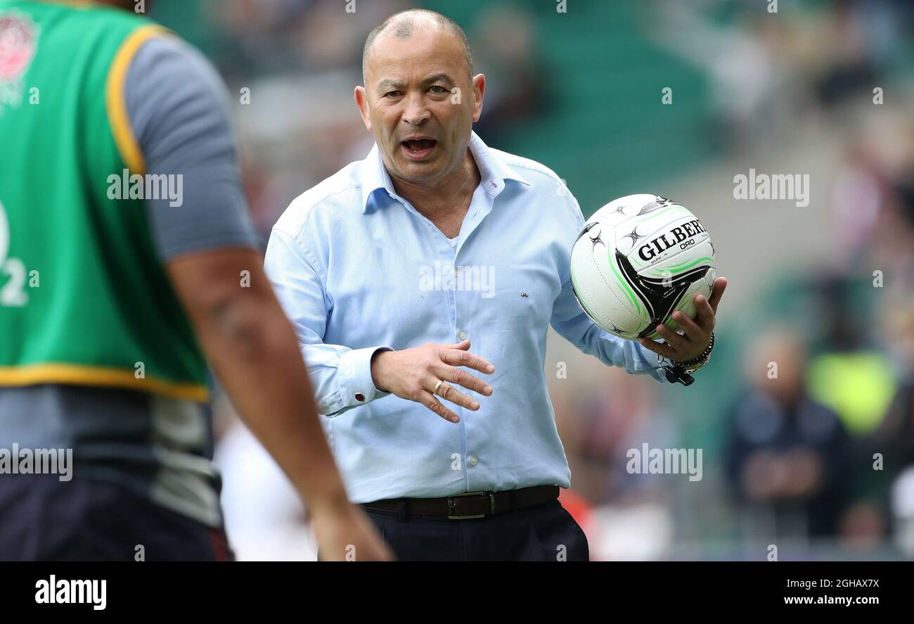 England rugby head coach eddie jones during hi-res stock photography ...