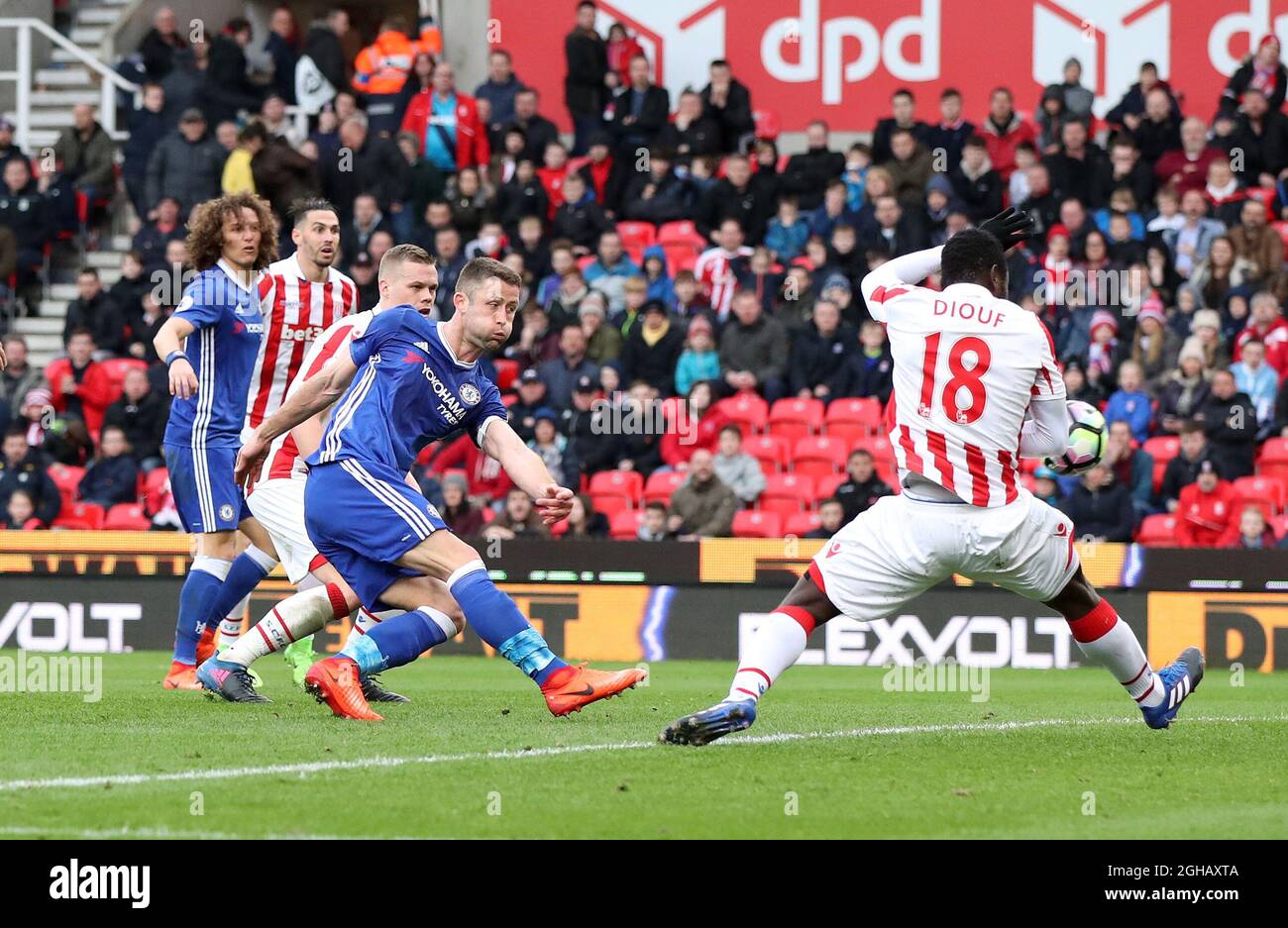 Gary Cahill of Chelsea celebrates during the English Premier League ...