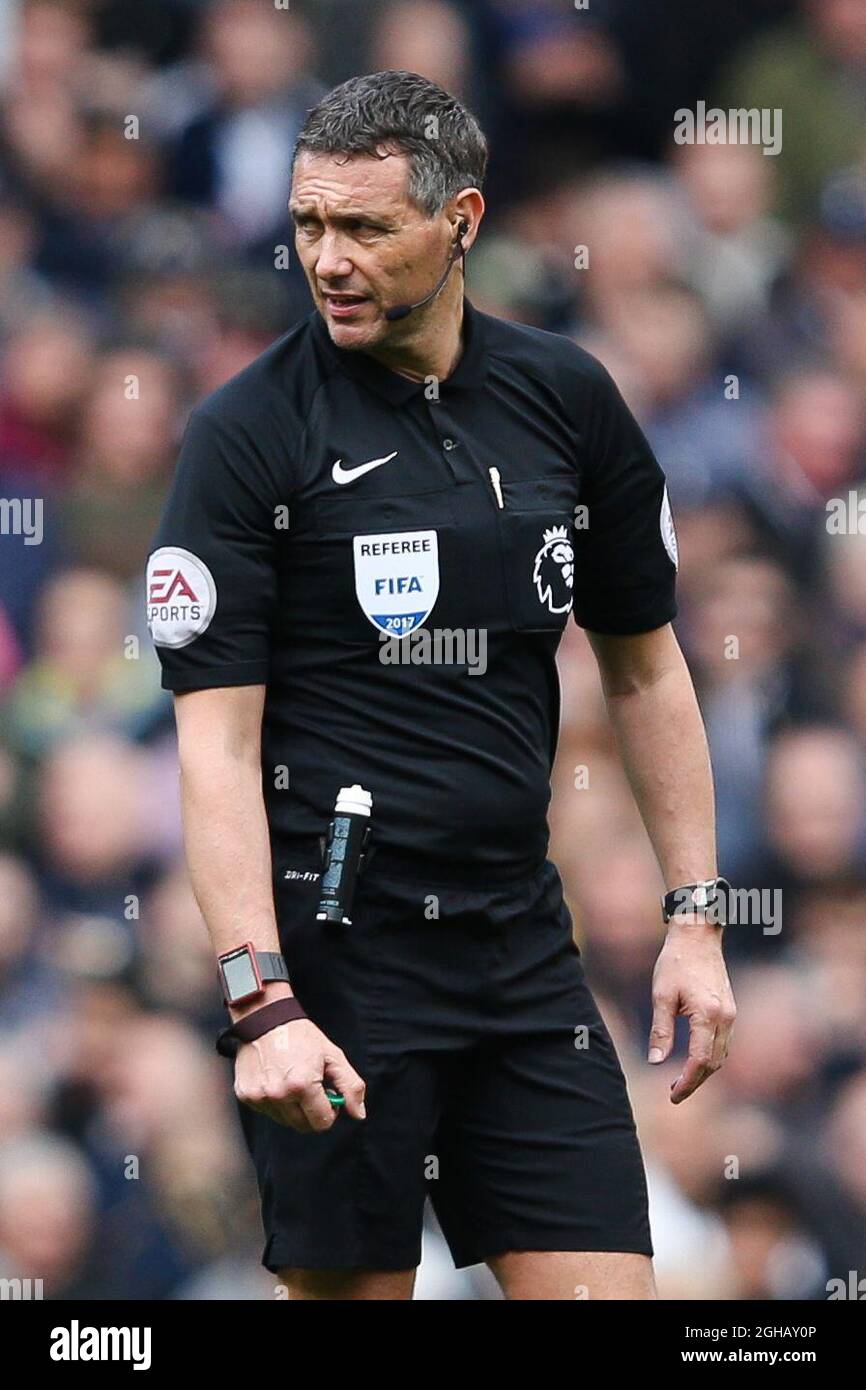 Referee Andre Marriner during the English Premier League match at the ...