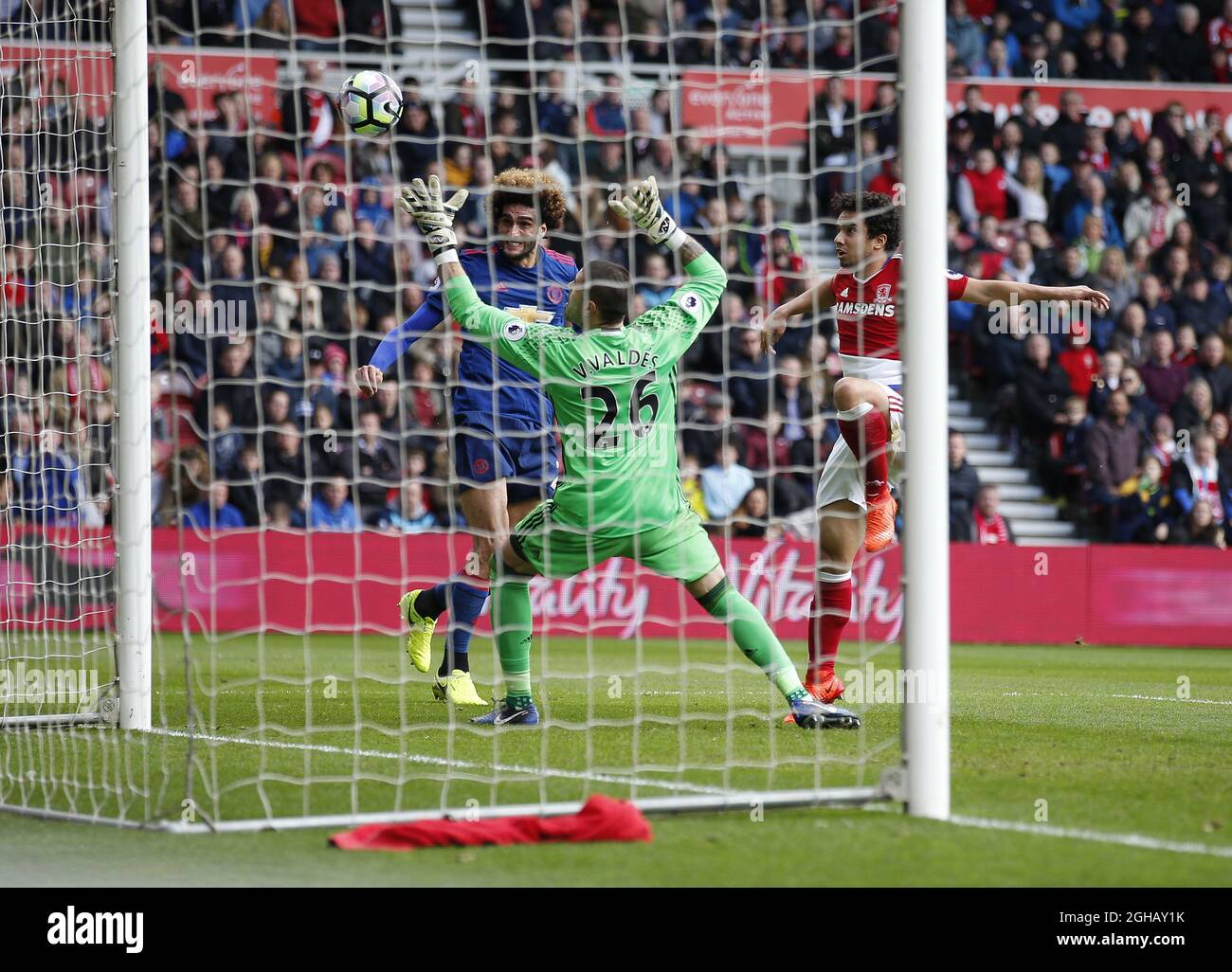 Goalkeeper Diving Victor Valdes