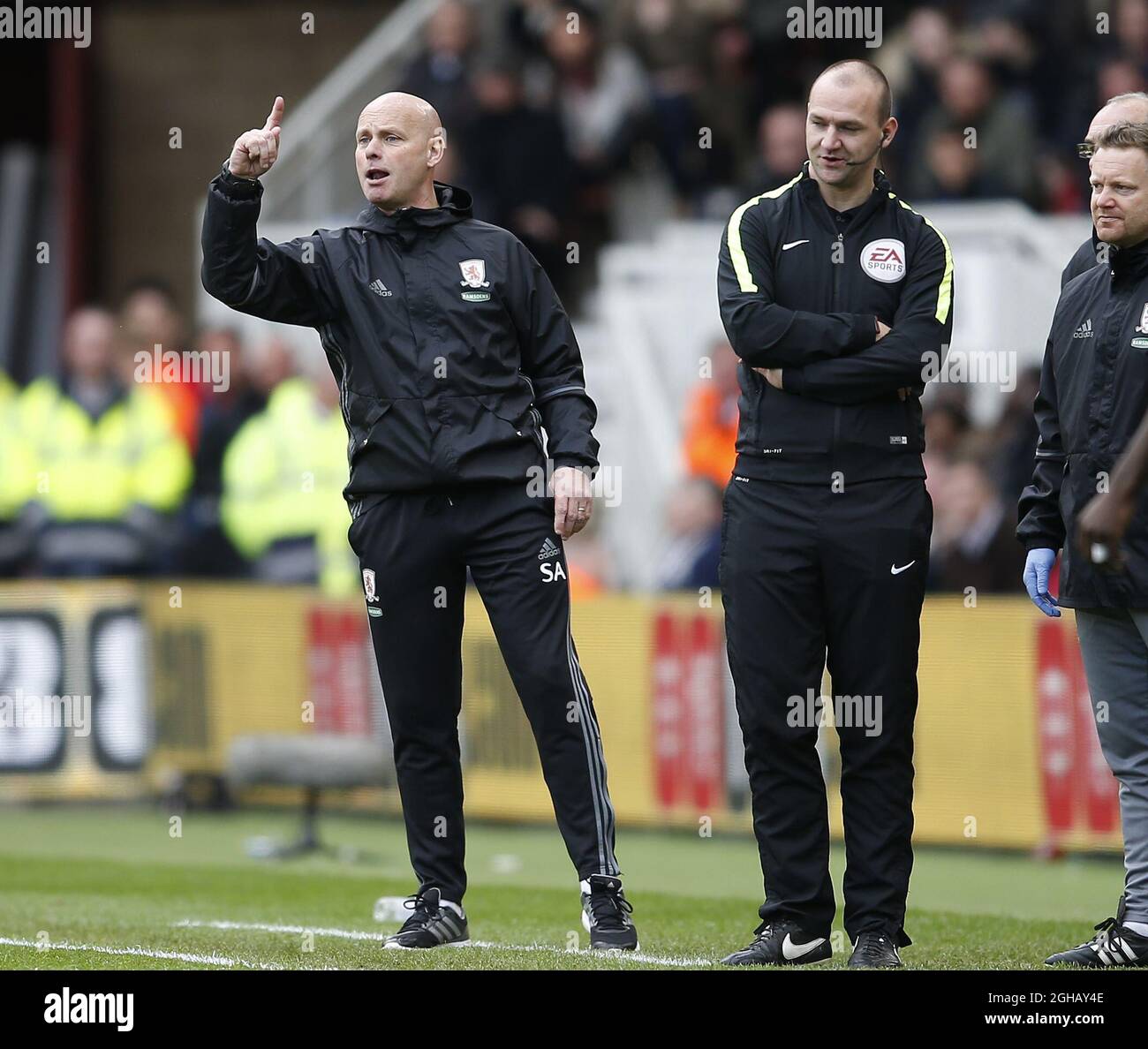 Steve Agnew temporary manager of Middlesbrough during the English ...