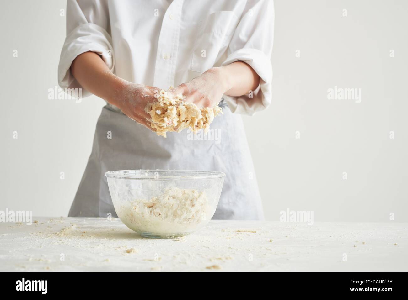 dough bakery cooking homework is baking Stock Photo - Alamy