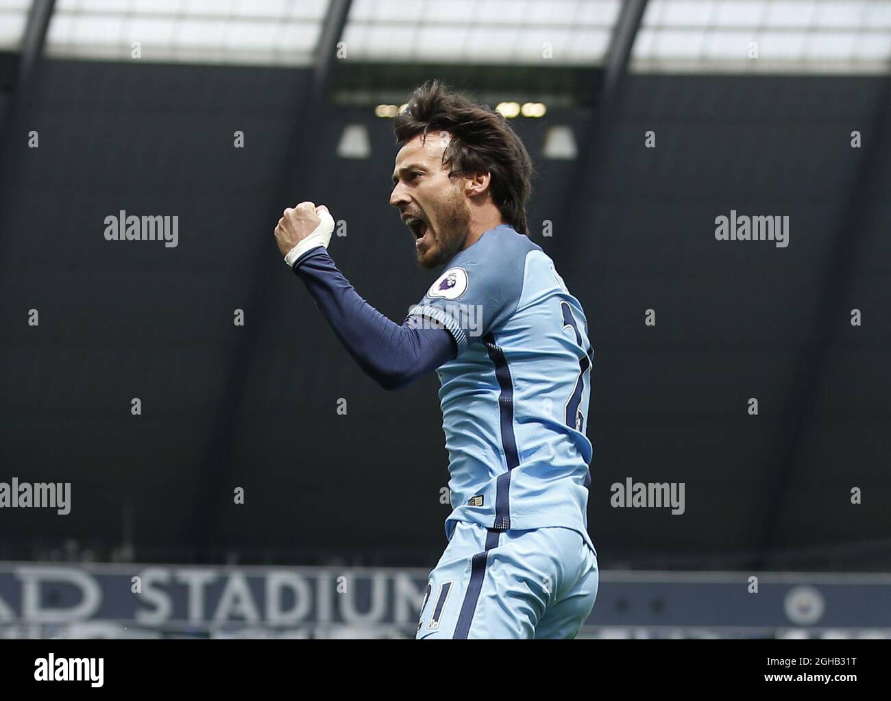 Manchester city david silva goal hi-res stock photography and images ...