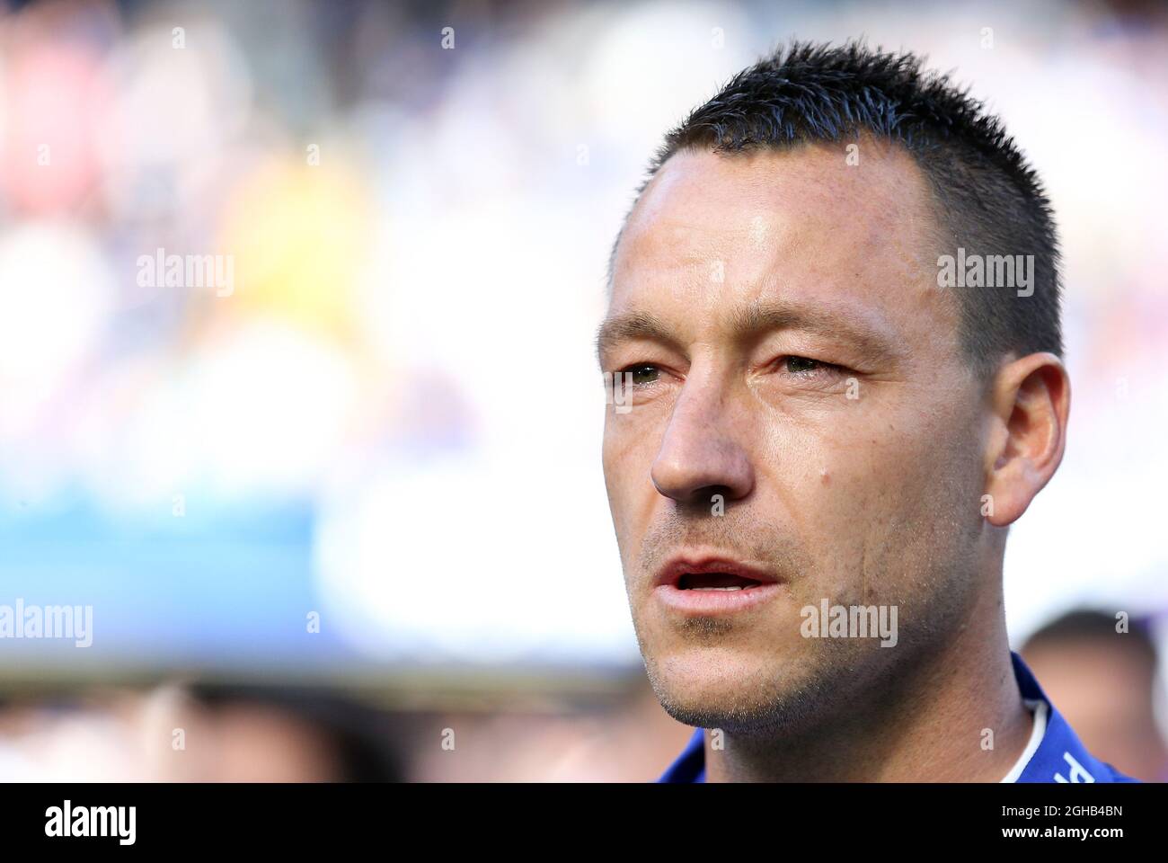 Chelsea's John Terry with tears in his eyes during the Premier League ...