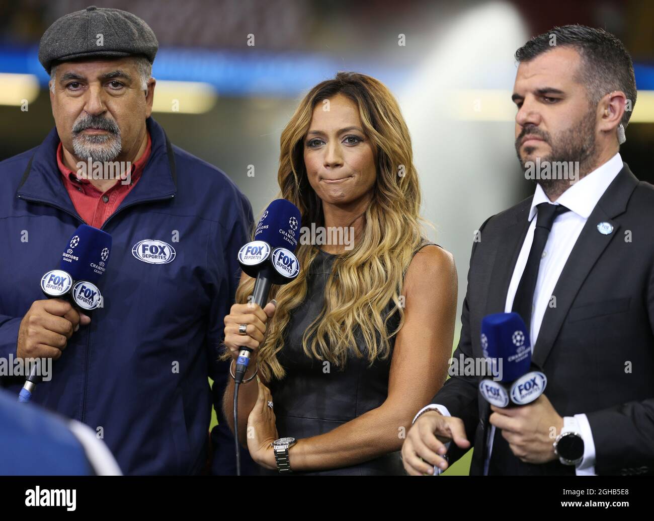 Fox Soccer Anchor Kate Abdo during the Champions League Final match at ...