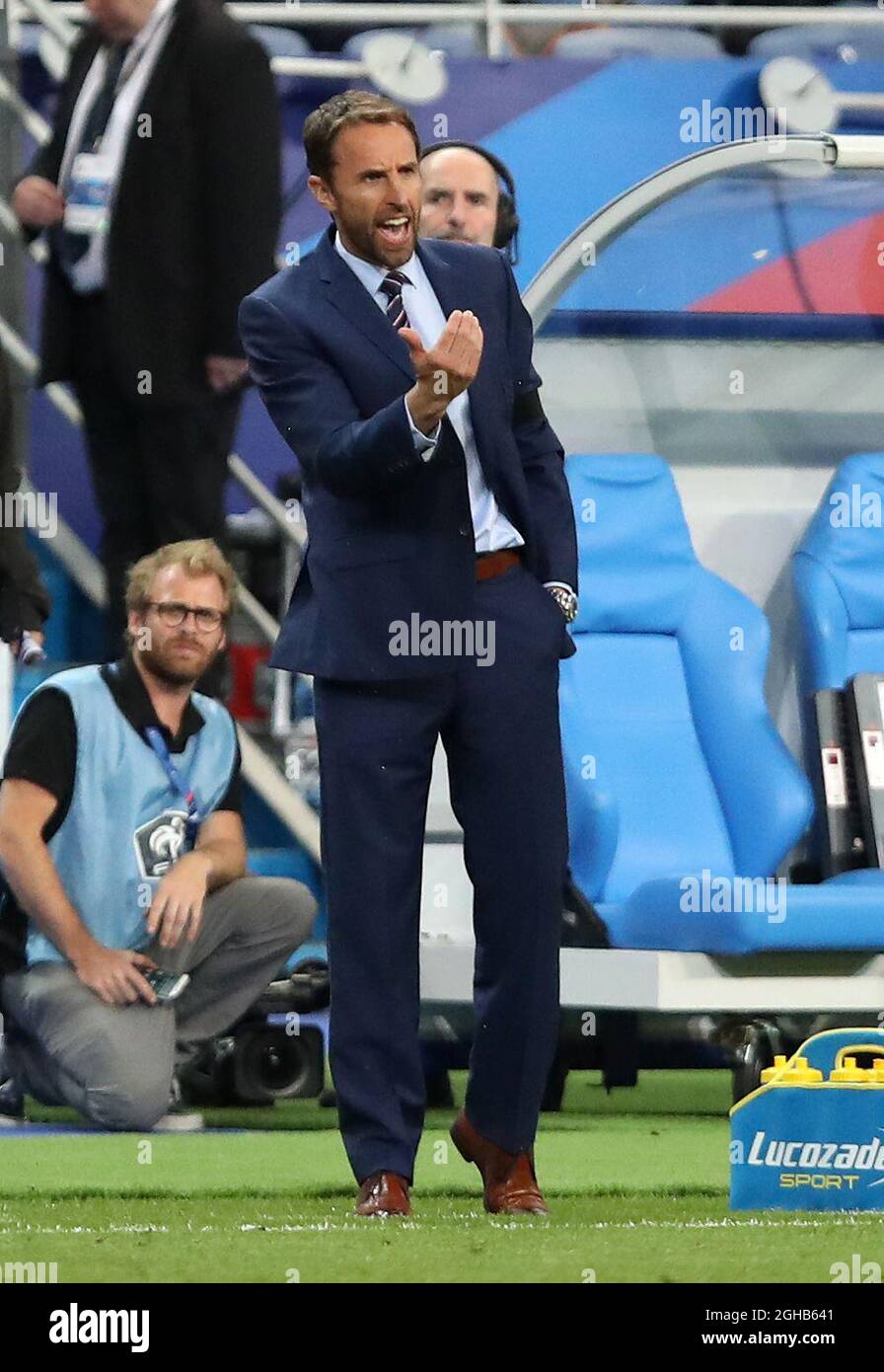 England's Gareth Southgate in action during the Friendly match at Stade ...