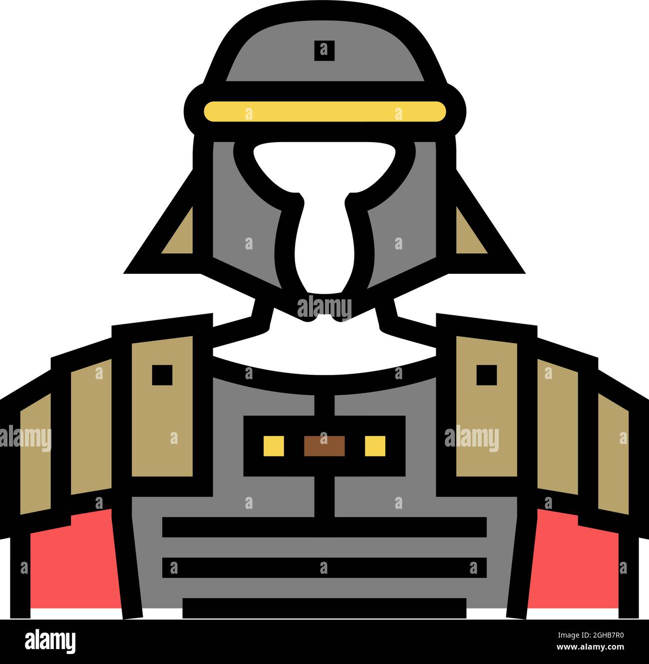 legionary ancient rome warrior color icon vector illustration Stock ...