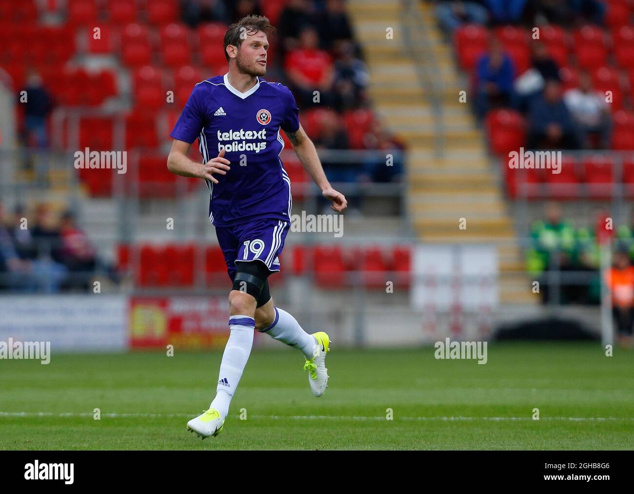 Richard Stearman of Sheffield Utd during the Pre season friendly match ...