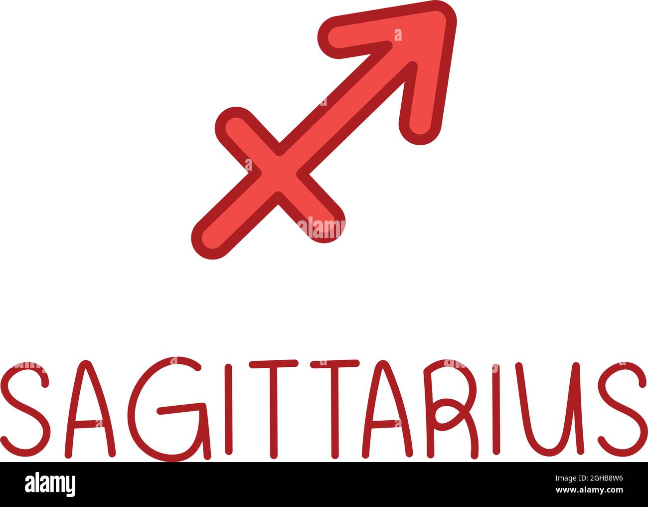 sagittarius symbol illustration Stock Vector Image & Art - Alamy