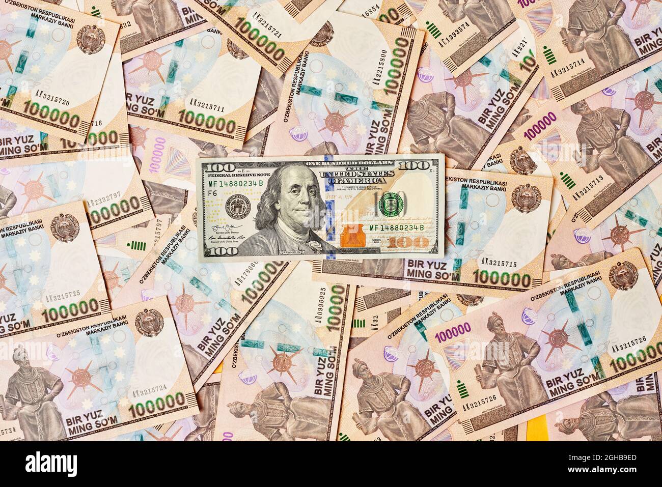 Banknote of uzbekistan hi-res stock photography and images - Alamy