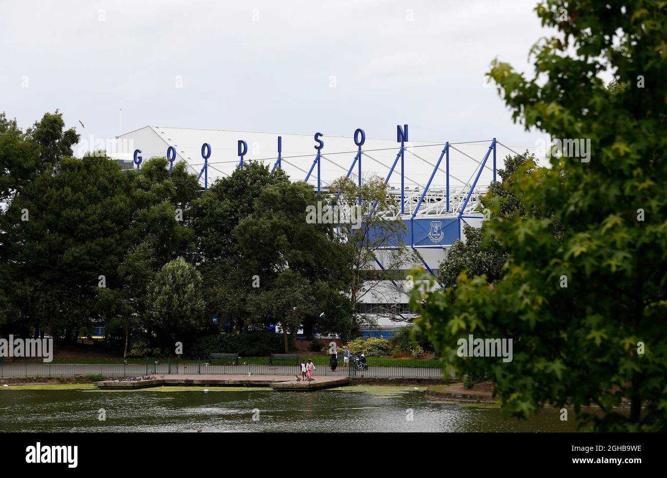 A general view outside Goodison Park before the pre season friendly ...