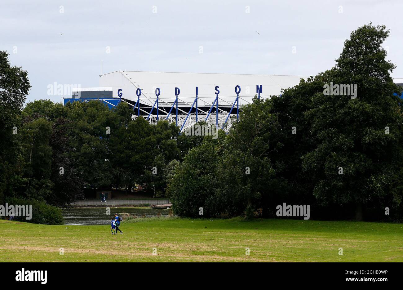 A general view outside Goodison Park before the pre season friendly ...