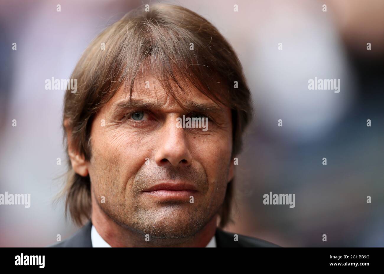 Chelsea's Antonio Conte looks on during the premier league match at the ...