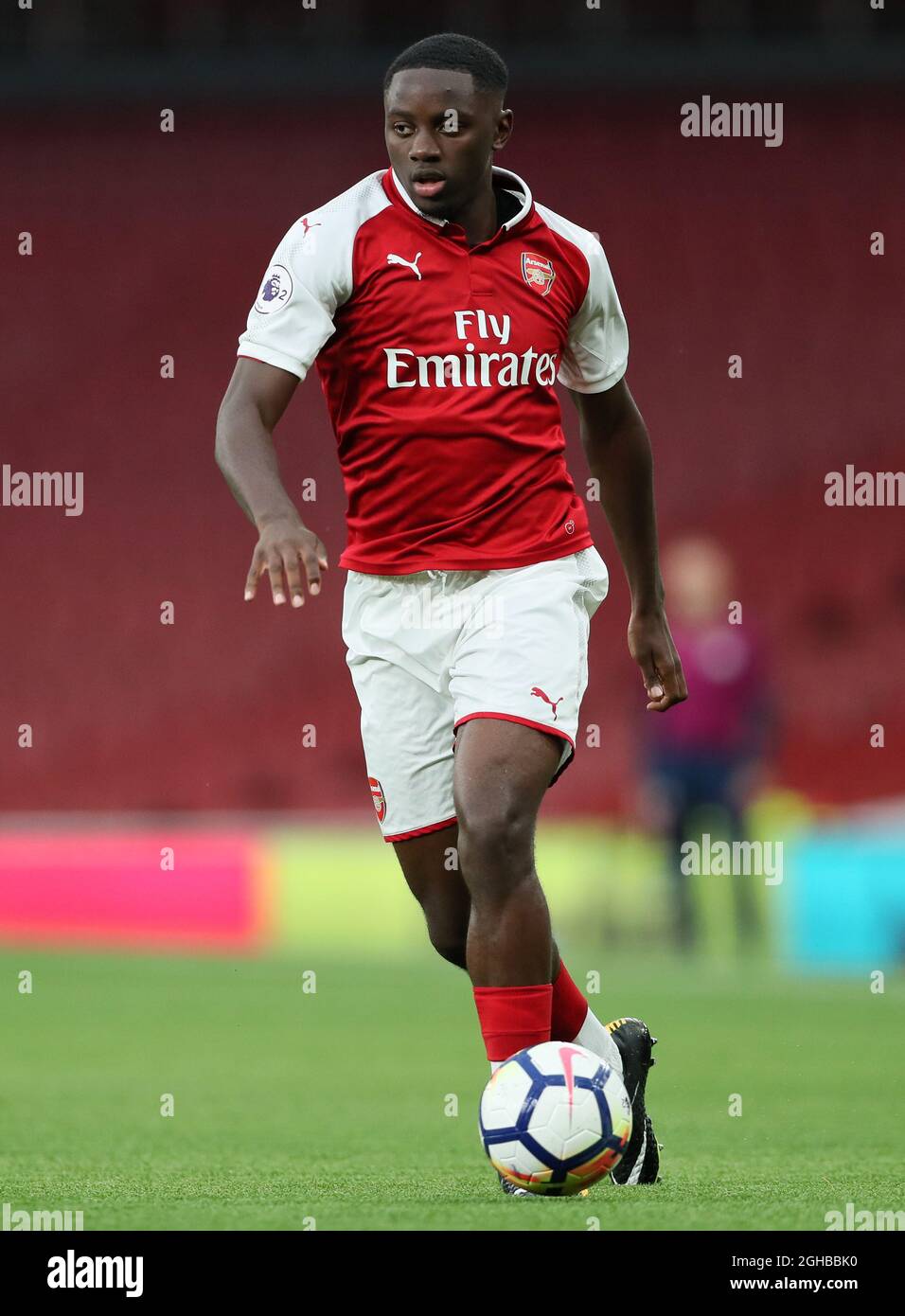 Arsenalâ€™s Josh Da Silva in action during the premier league 2 match ...